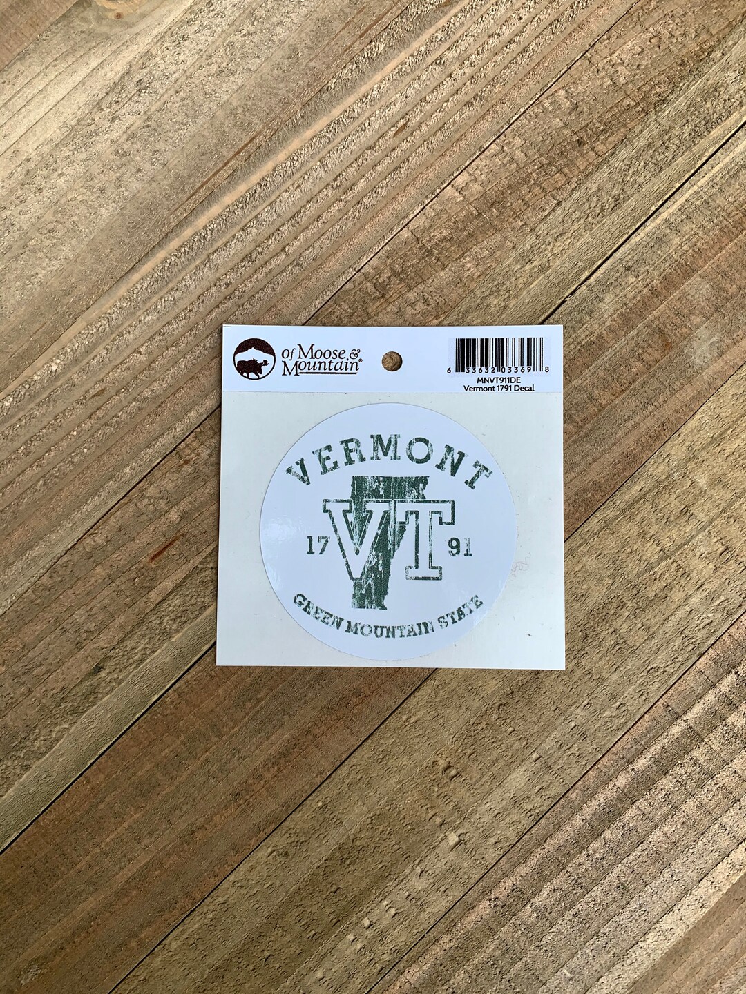 Vermont VT 1791 Green Mountain State Sticker/decal - Etsy