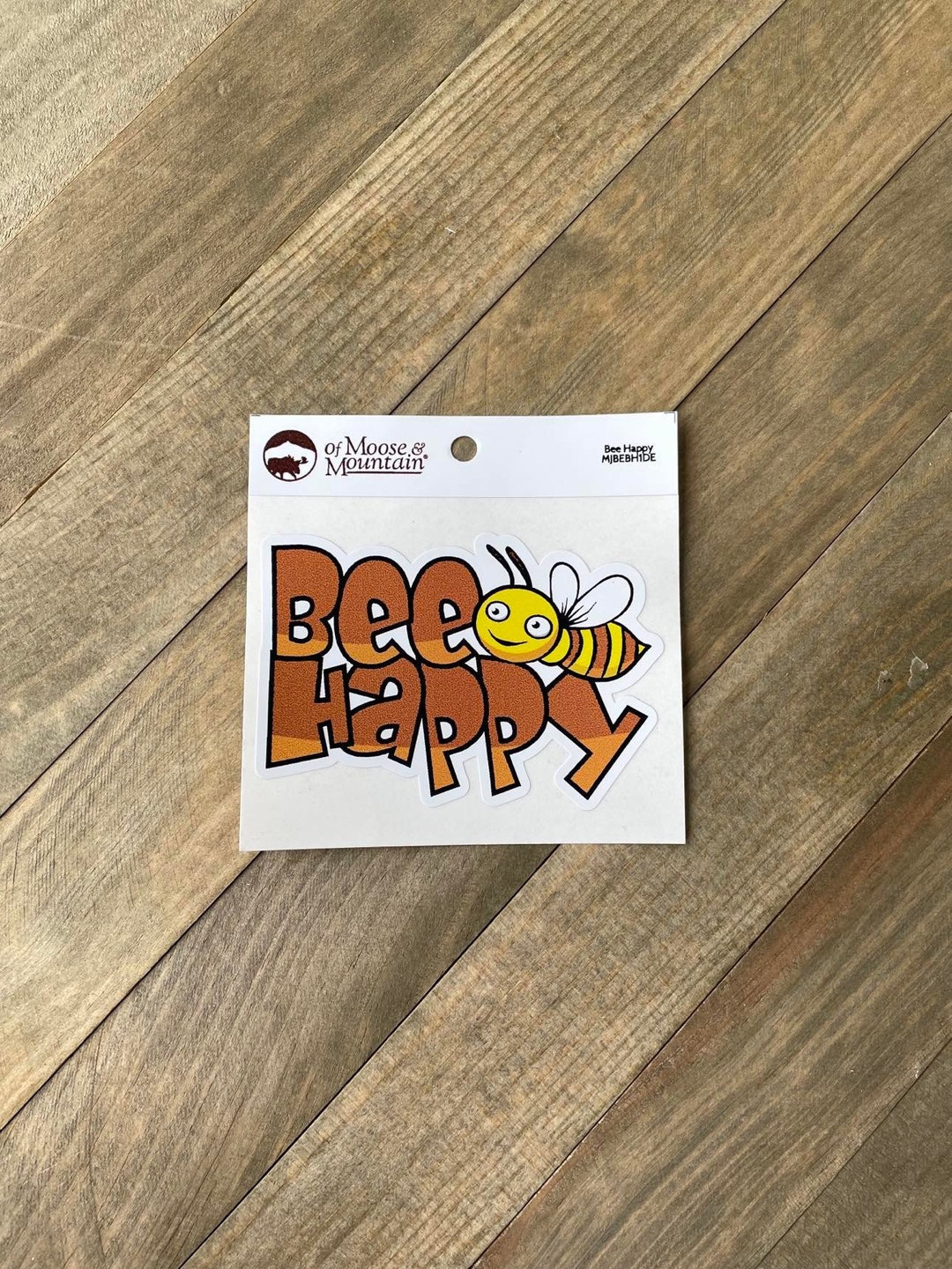 Bee Happy Cartoon Sticker/decal - Etsy