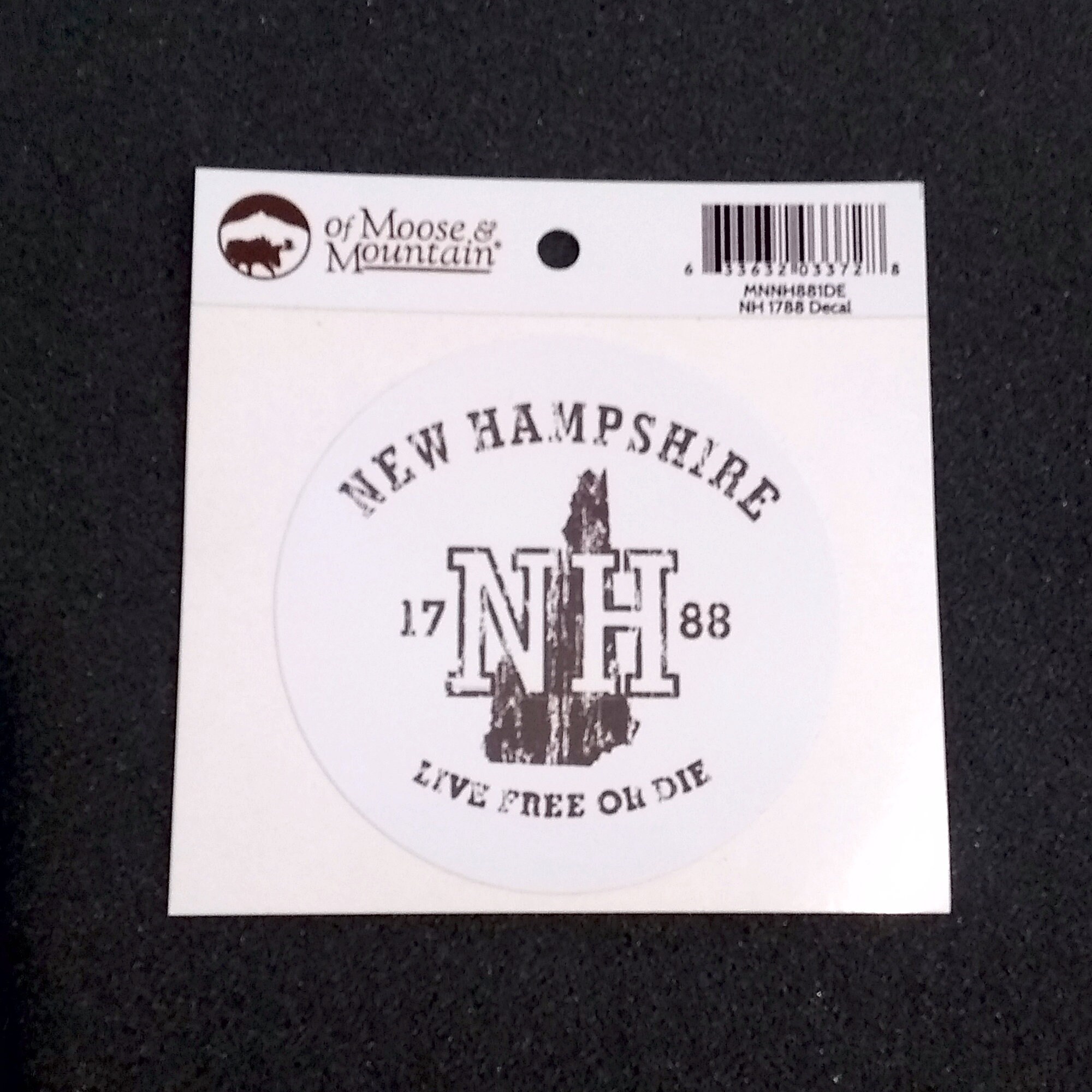 New Hampshire NH 1788 Live Free or Die Sticker/decal - Etsy