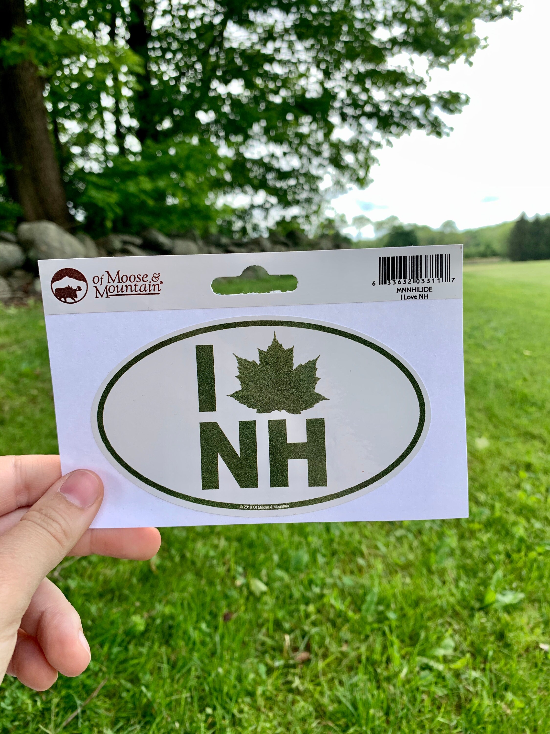I Love N.H. New Hampshire Maple Leaf Sticker/decal - Etsy UK
