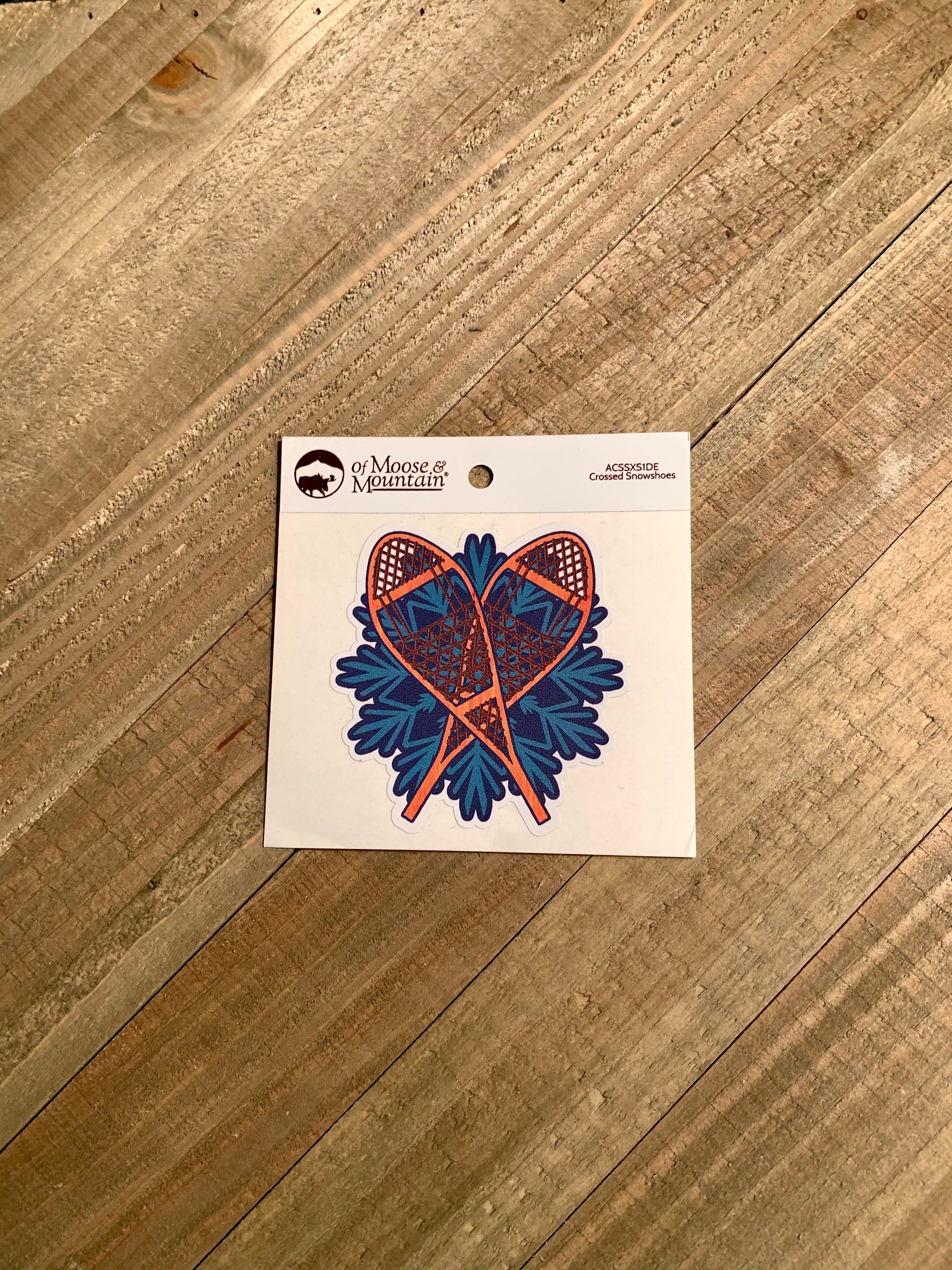 Crossed Snowshoes Adventure Sticker/decal - Etsy