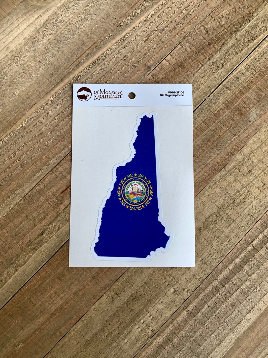 New Hampshire State Map State Flag Sticker/decal - Etsy