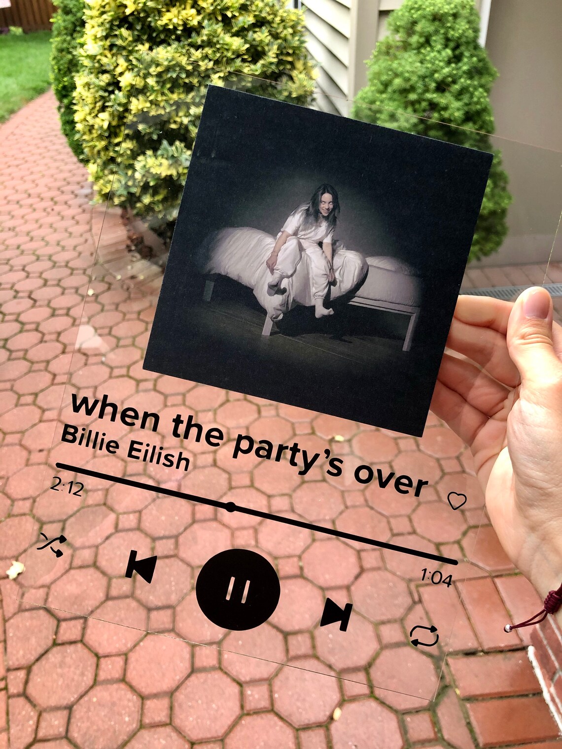 Custom Acrylic Song Album Cover Glass Album Cover Wall Art | Etsy