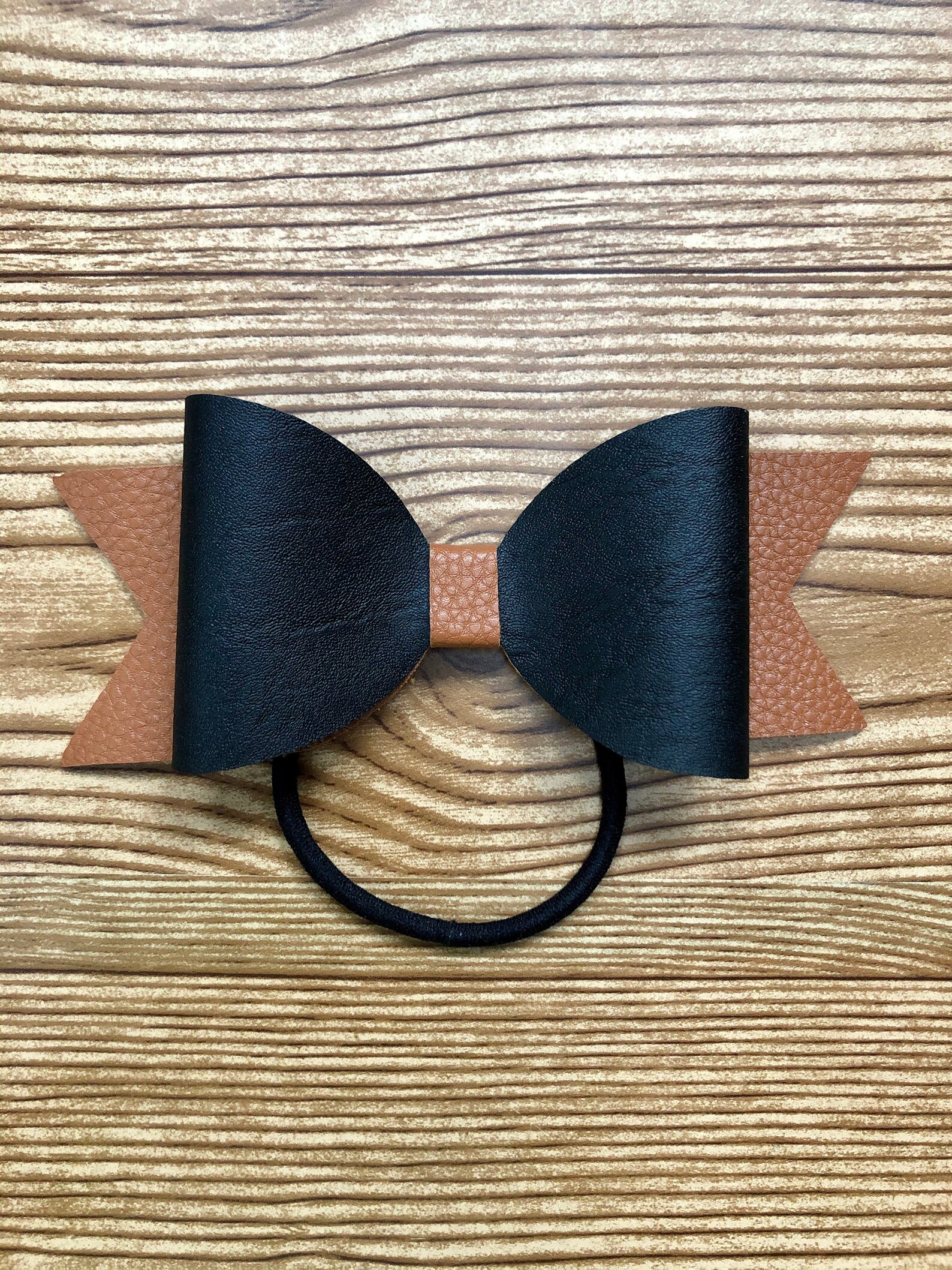 6" Neutral and Leopard Print Faux Leather Bow Hair Clips - Hair Clips ...