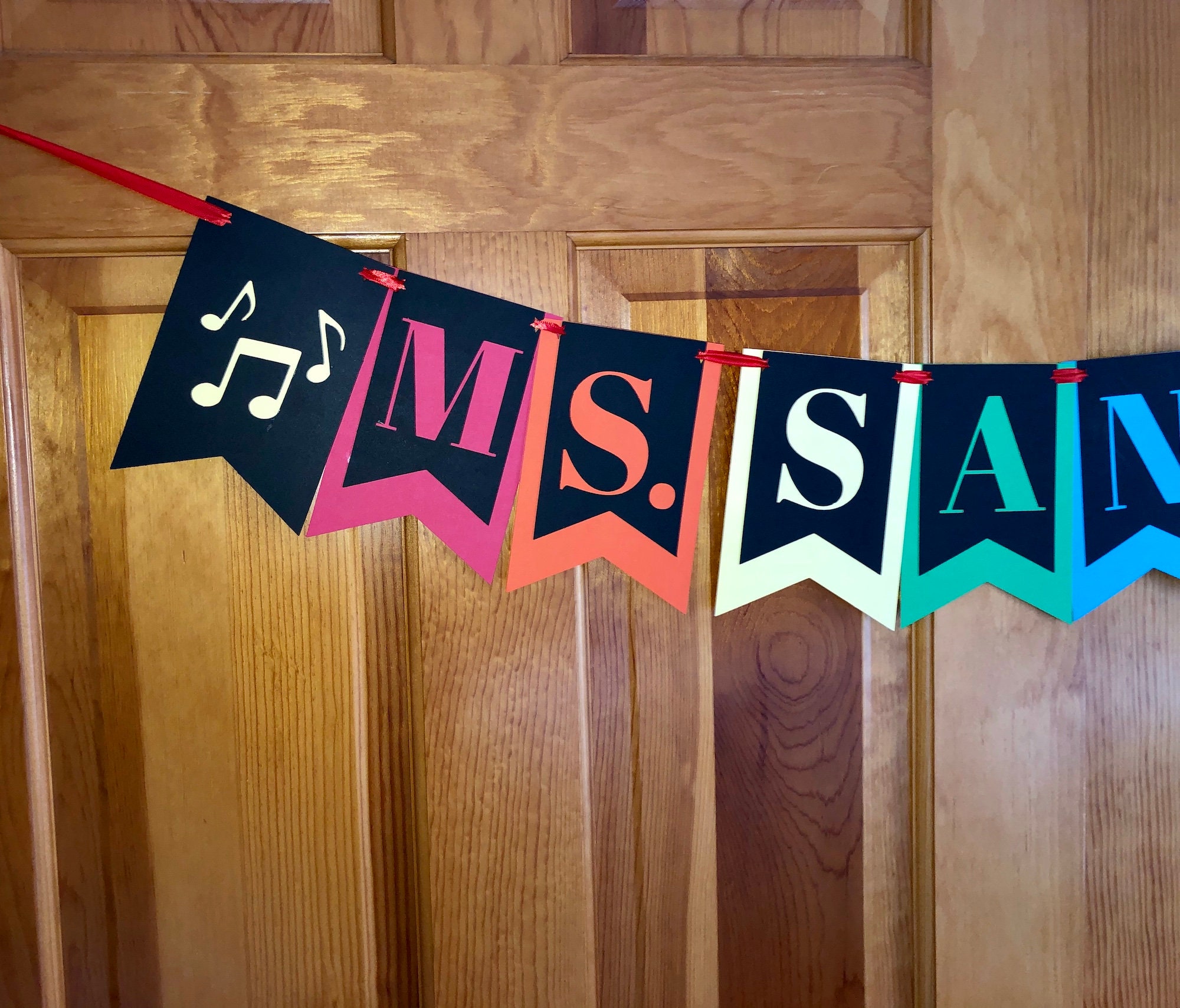 Rainbow Teacher Banner Personalized Classroom Banner With | Etsy