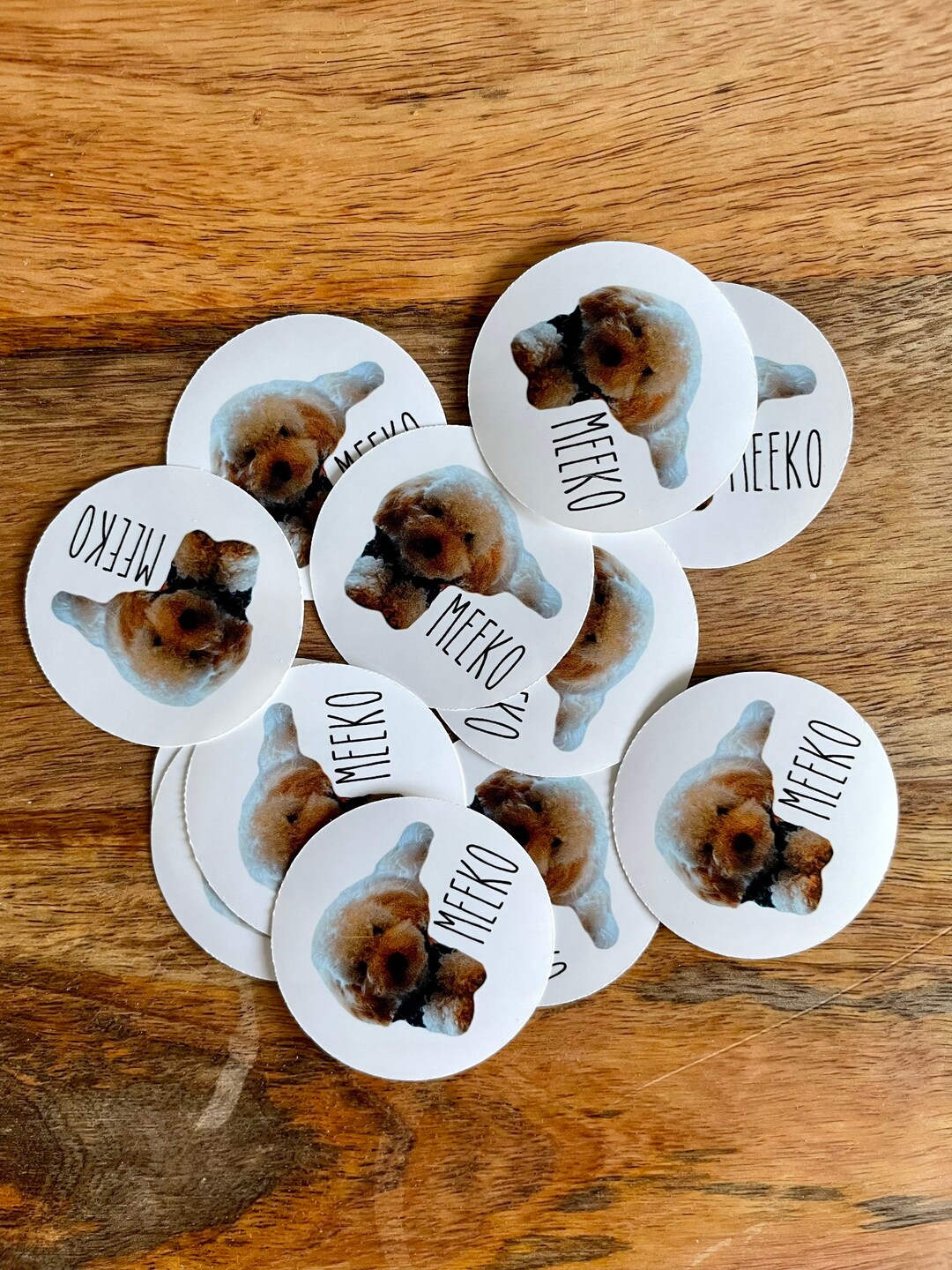 Personalized Pet Stickers - 2 Inch Round Customized Pet Stickers With ...