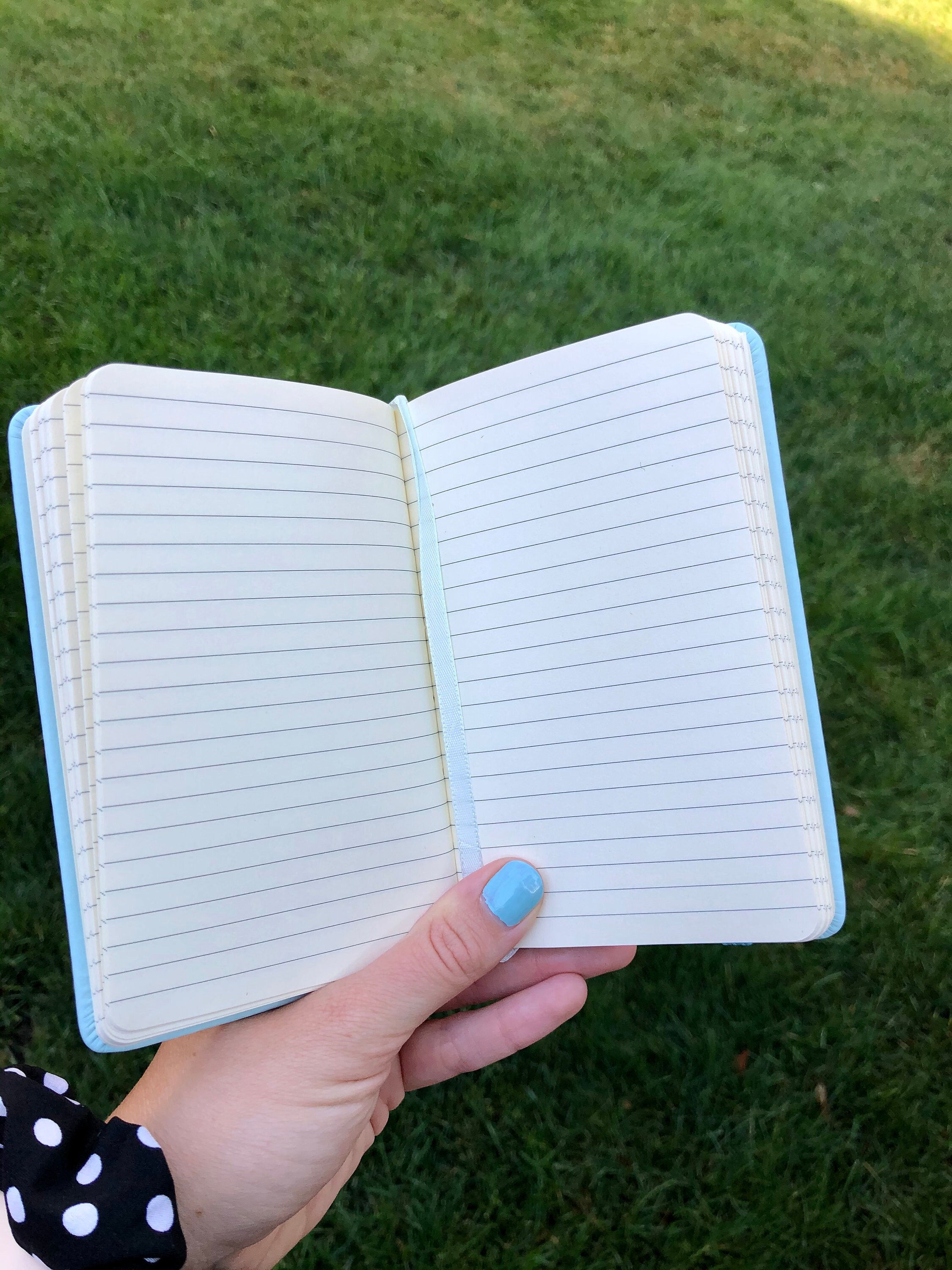 Personalized Leatherette Pocket Journal in Pastel Aqua - 3.5" X 5.7 ...