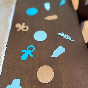 Baby Shower Table Confetti, Gender Reveal Table Confetti, Baby Bottle ...