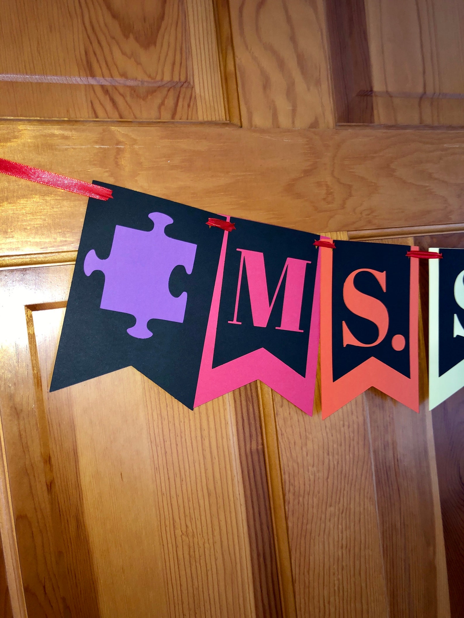 Rainbow Teacher Banner - Personalized Classroom Banner With Specials ...