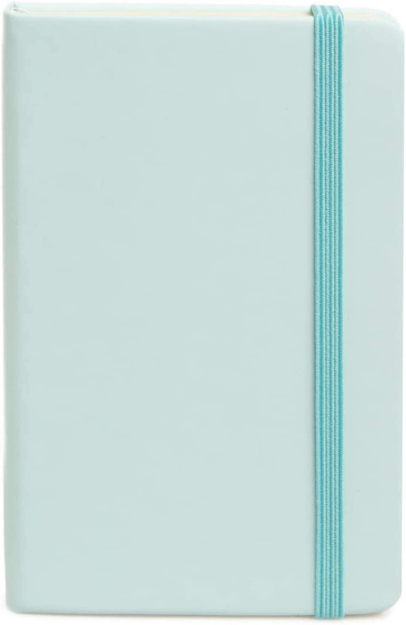 Personalized Leatherette Pocket Journal in Pastel Aqua - 3.5" X 5.7 ...