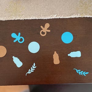 Baby Shower Table Confetti, Gender Reveal Table Confetti, Baby Bottle ...