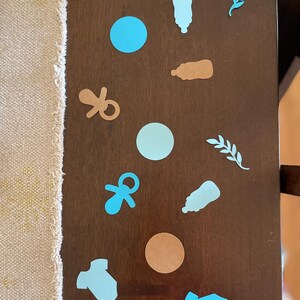 Baby Shower Table Confetti, Gender Reveal Table Confetti, Baby Bottle ...