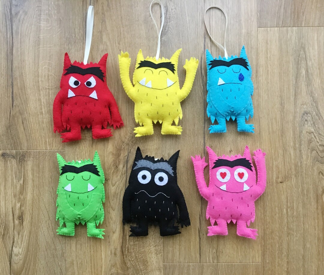 Felt Colour Monsters Happy Sad Angry Afraid Calm in - Etsy