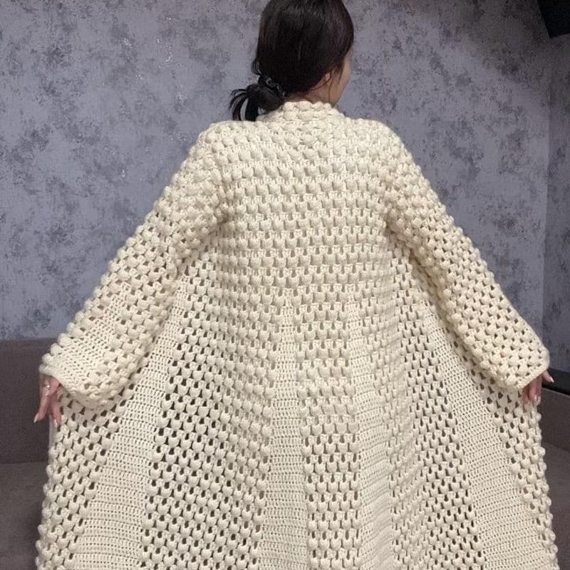 Oversized Argyle Cardigan - Etsy