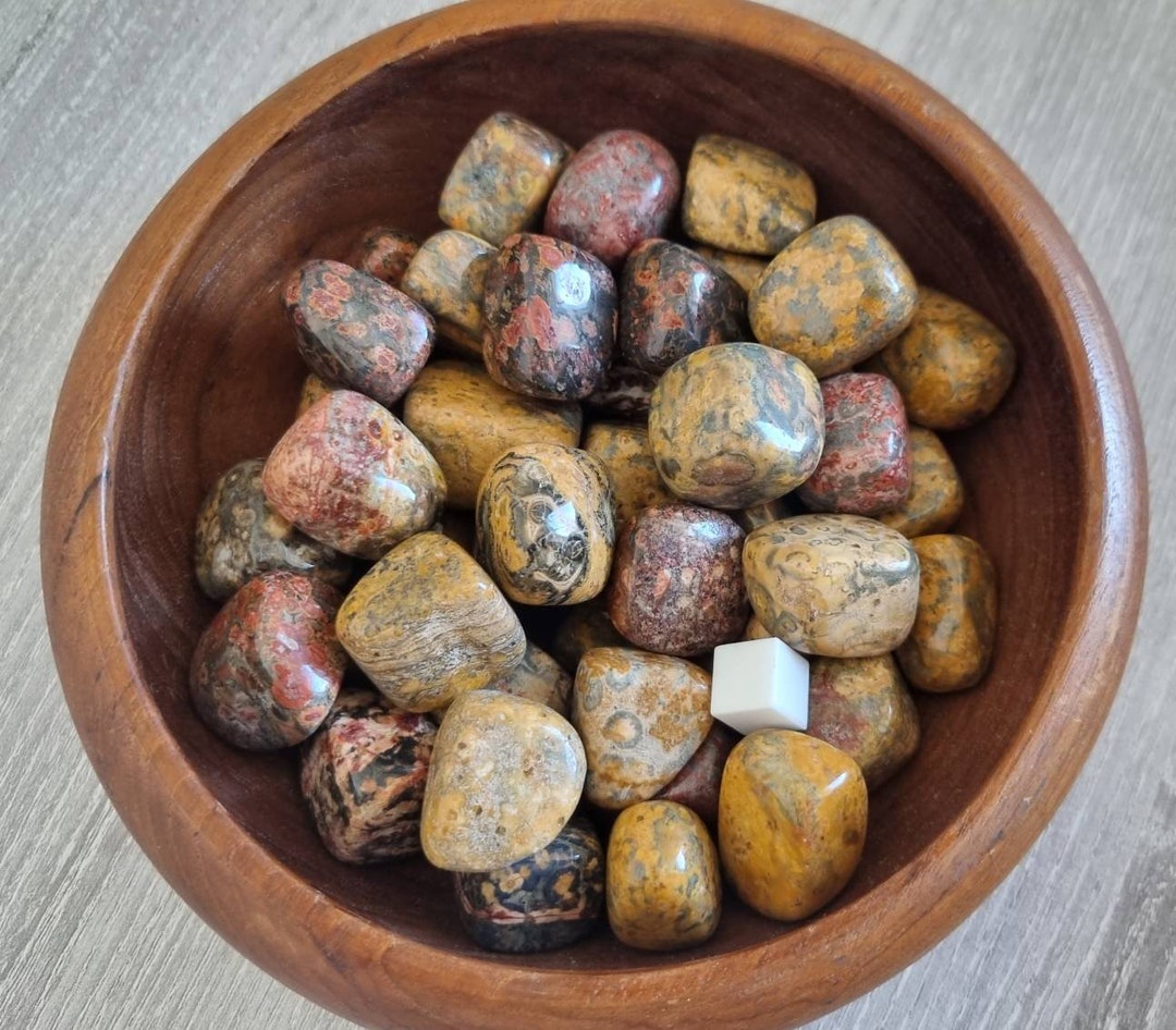 Leopard Skin Jasper Tumbled Stone / Natural Leopard's Skin Jasper ...