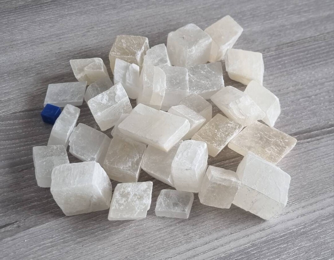 Calcite Rhomb / Natural Calcite Rhomb / Raw Crystal / Optical Calcite ...