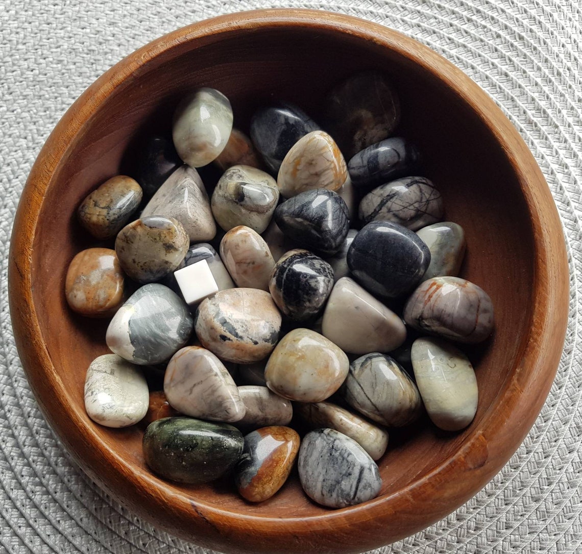 Picasso Jasper Gemstone Tumbled Stone / Natural Picasso Jasper - Etsy UK
