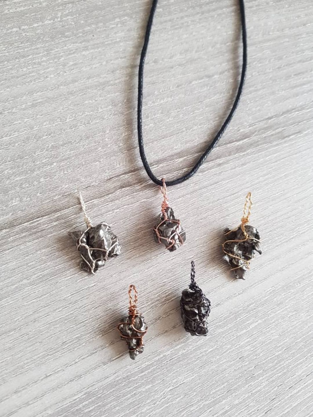Natural Meteorite Necklace / Campo Del Cielo Meteorite / Meteor Pendant ...