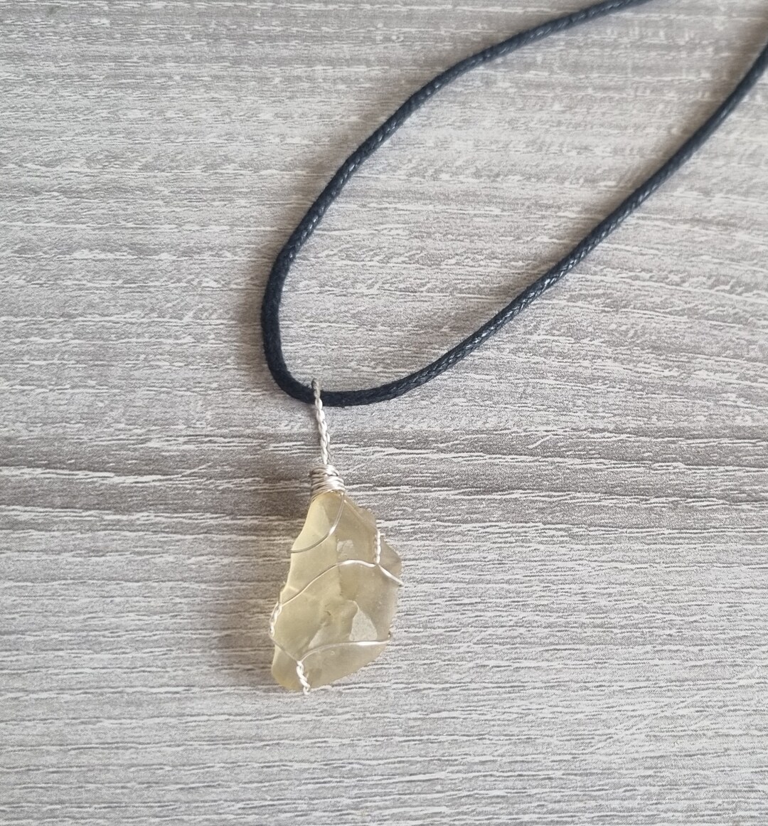Libyan Desert Glass Pendant / Natural Libyan Gold Pendant / Crystal ...