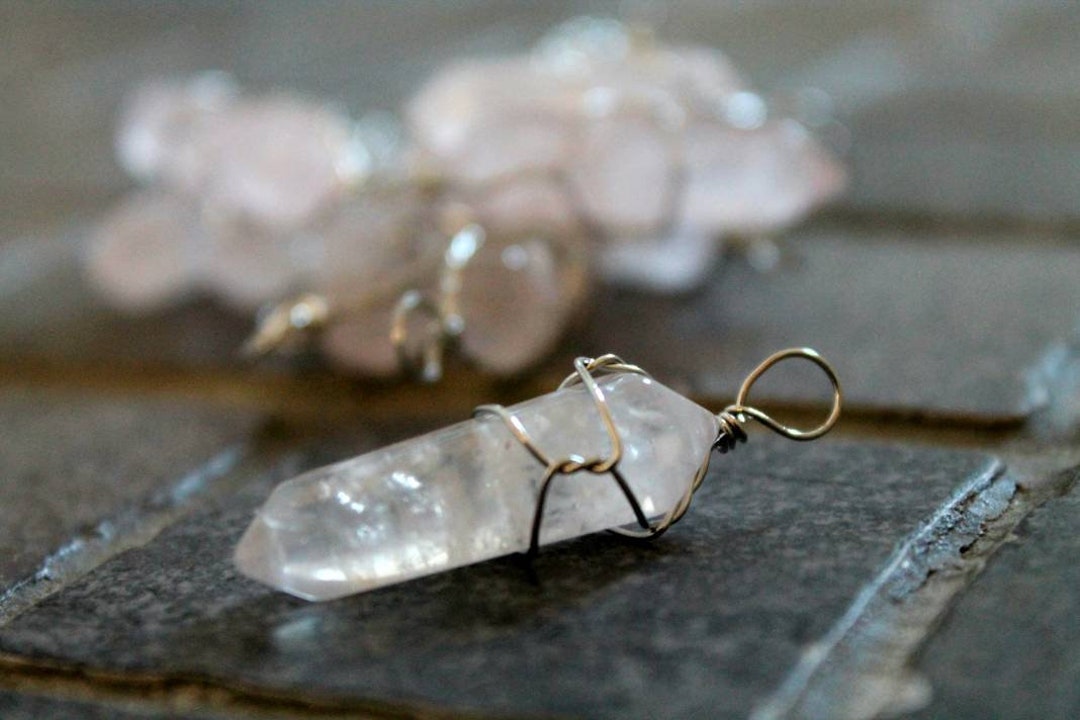 Natural Quartz / Crystal Pendant / Cloudy Clear Quartz Pendant ...