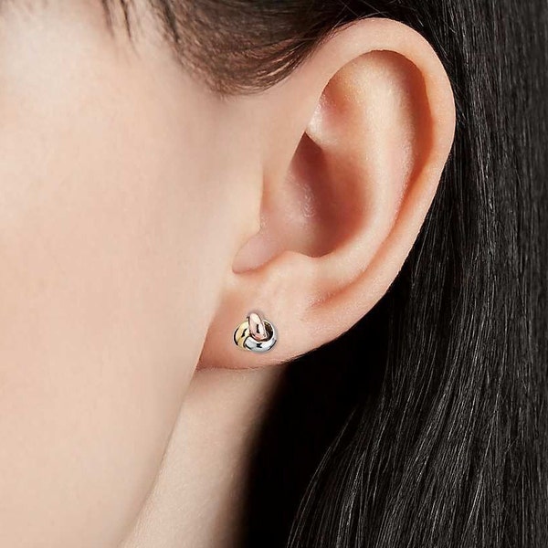 Tri Color Stud Earrings - Etsy