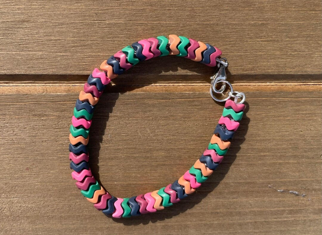 Wavy Stone Candy Bracelet - Etsy