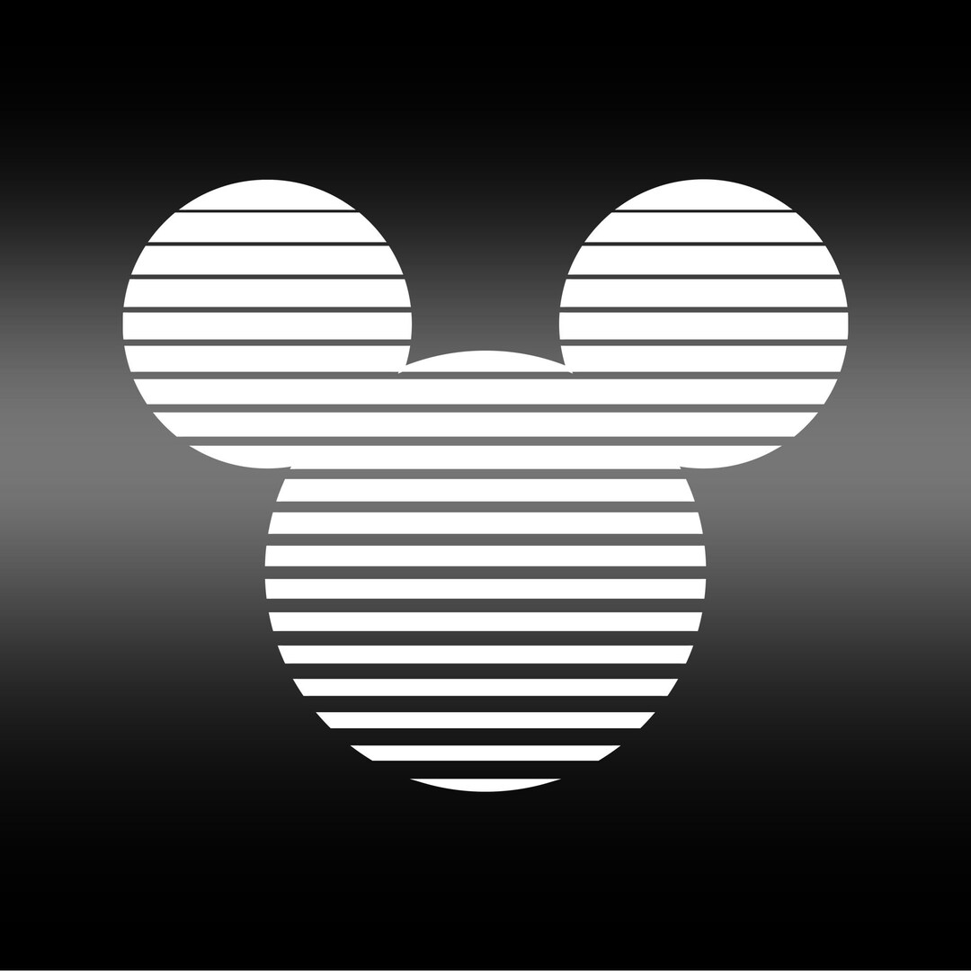 Mickey Mouse Head Vinyl Decal - Etsy
