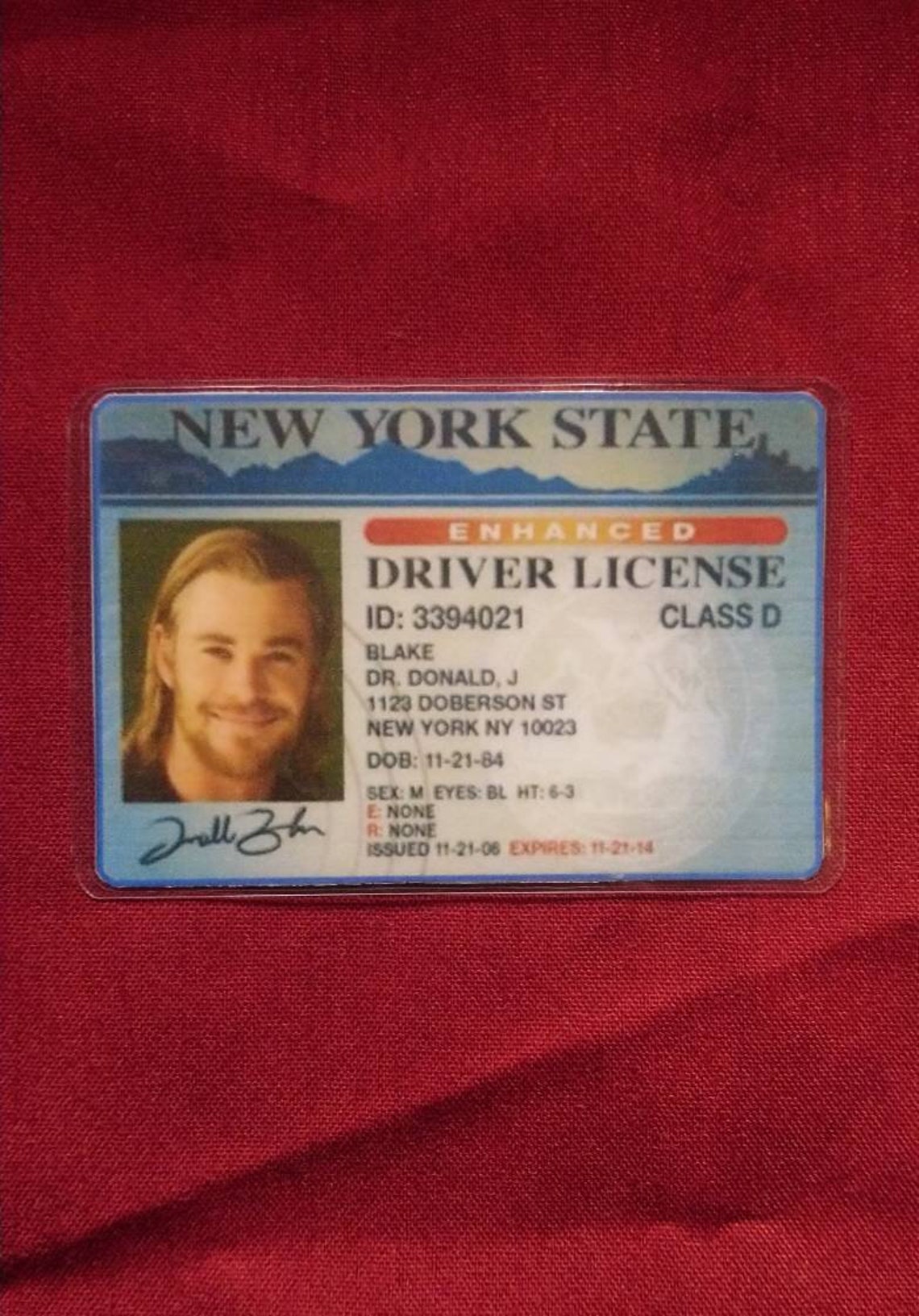 Marvel Thor's Drivers Licence Prop. | Etsy UK
