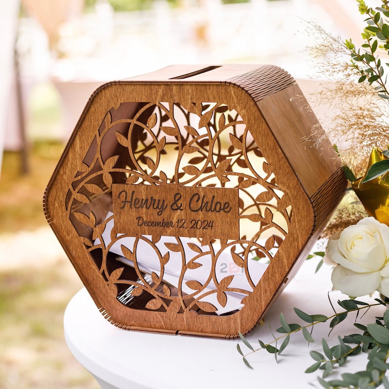 Rustic Card Box - Etsy