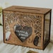 Personalized Wedding Card Box, Card Box With Slot Family Tree for ...
