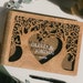 Wedding Card Box, Family Tree Card Box With Slot for Wedding, Rustic ...