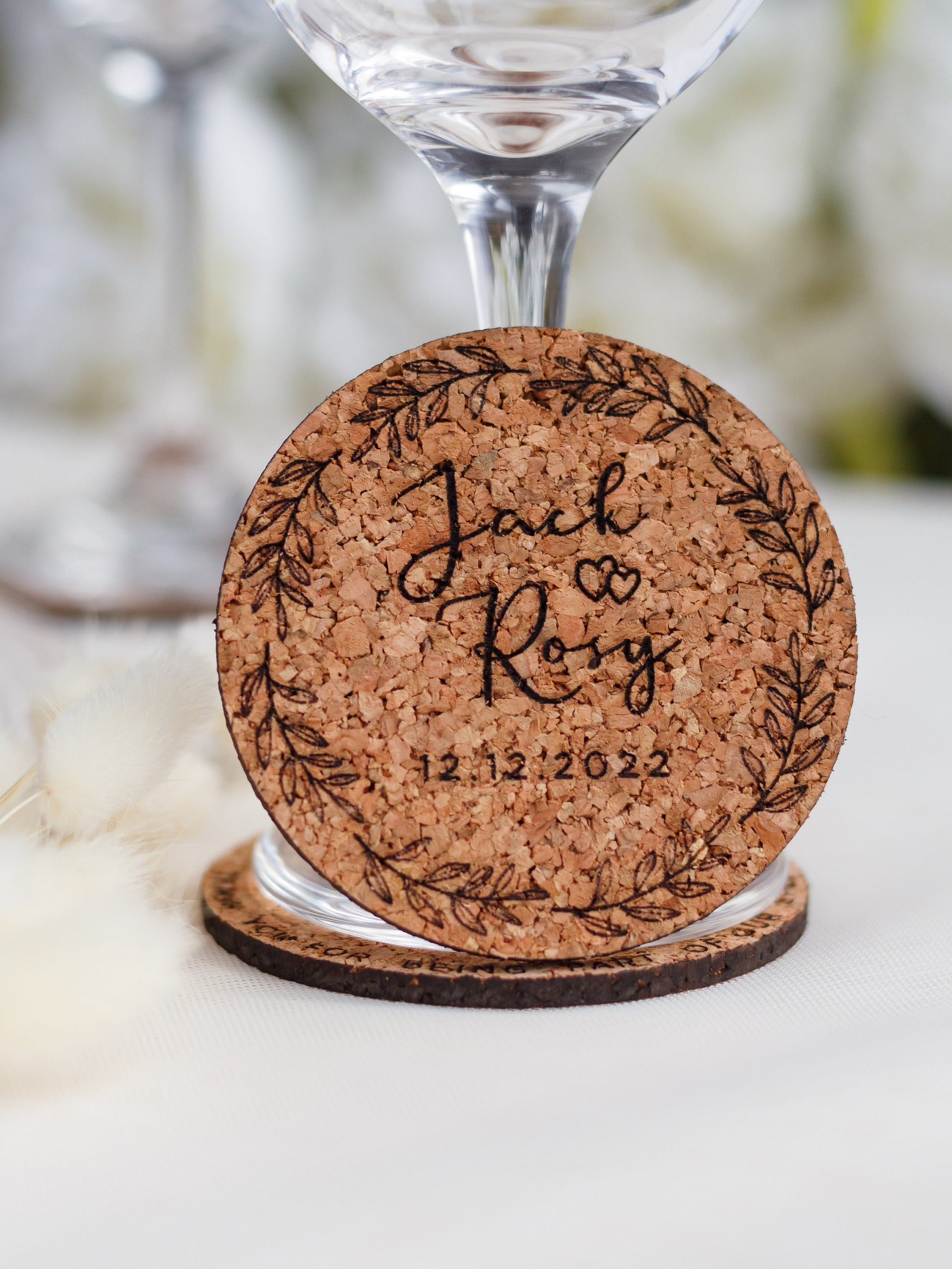 Personalized Wedding Favors, Wedding Gifts for Guests, Engraved Cork ...