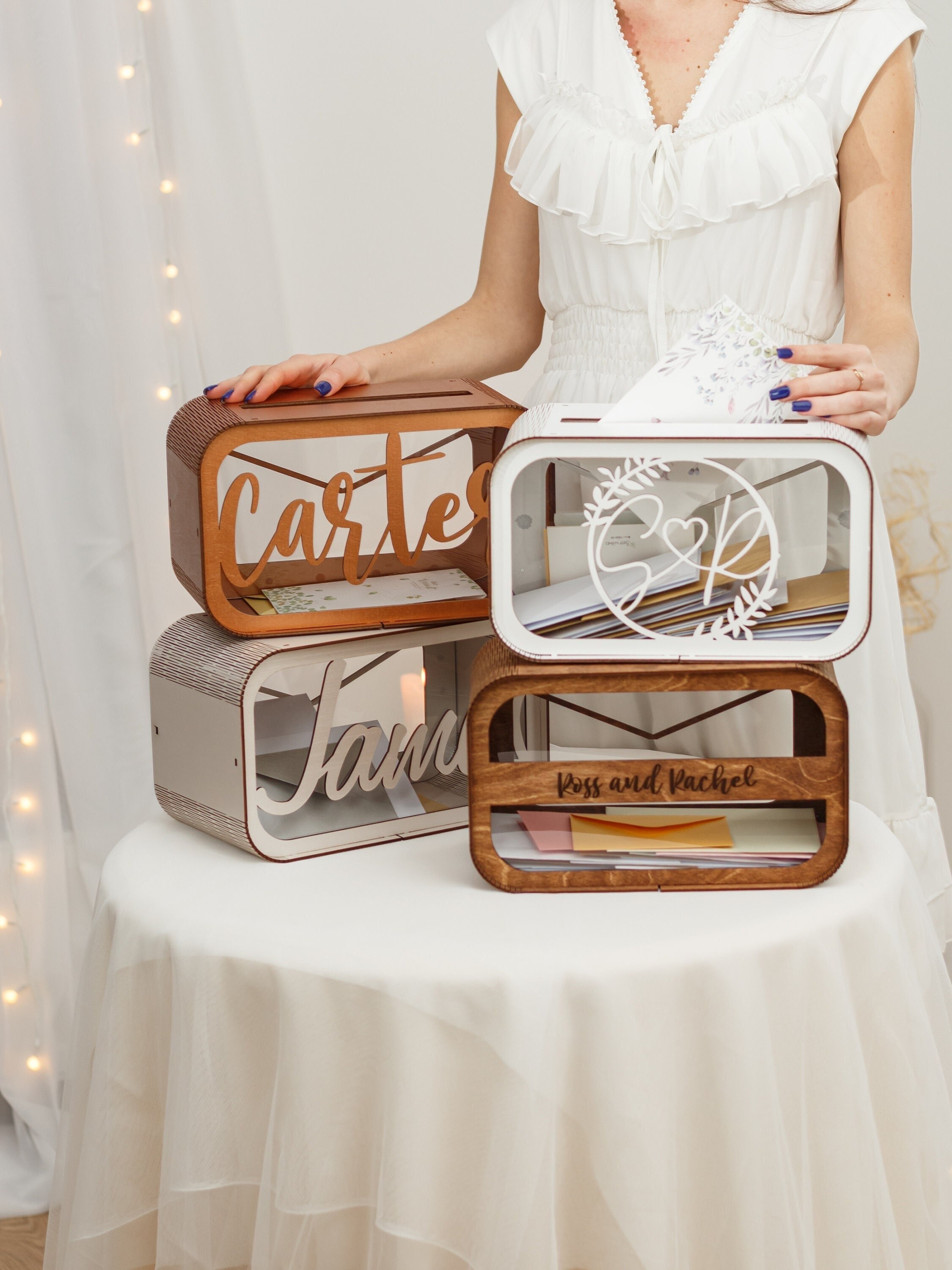 Wedding Card Box Wedding Card Holder Personalized Wedding | Etsy