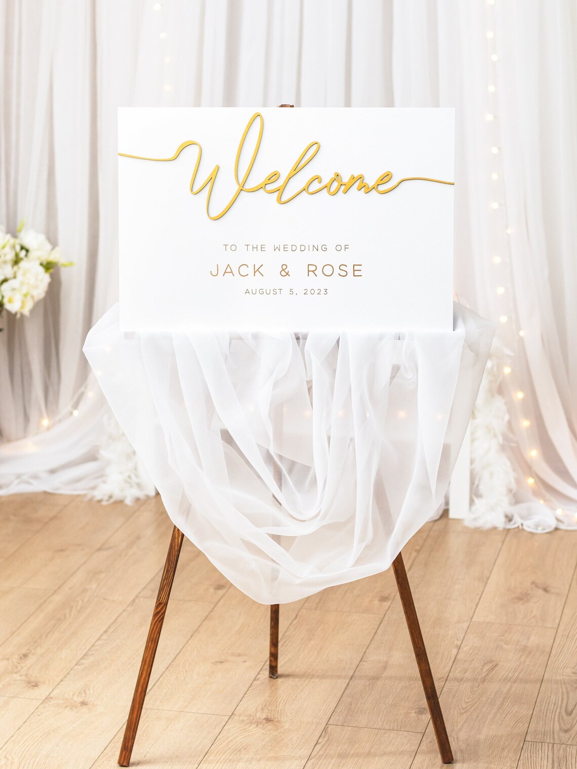 Personalized Welcome Sign, Welcome to Our Wedding Sign, Wedding Welcome ...