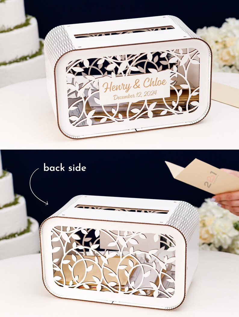 Personalized Card Box for Wedding Wedding Card Box With Slot - Etsy