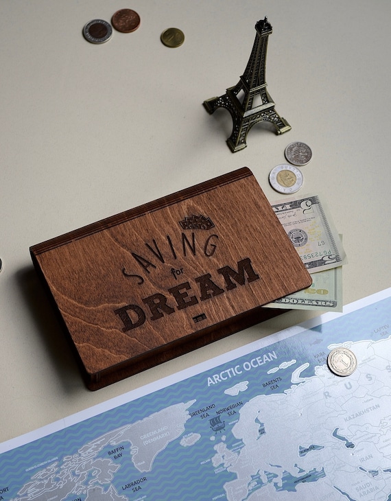 Birthday Gift Box Money Box Budget Binder Wooden Box for - Etsy