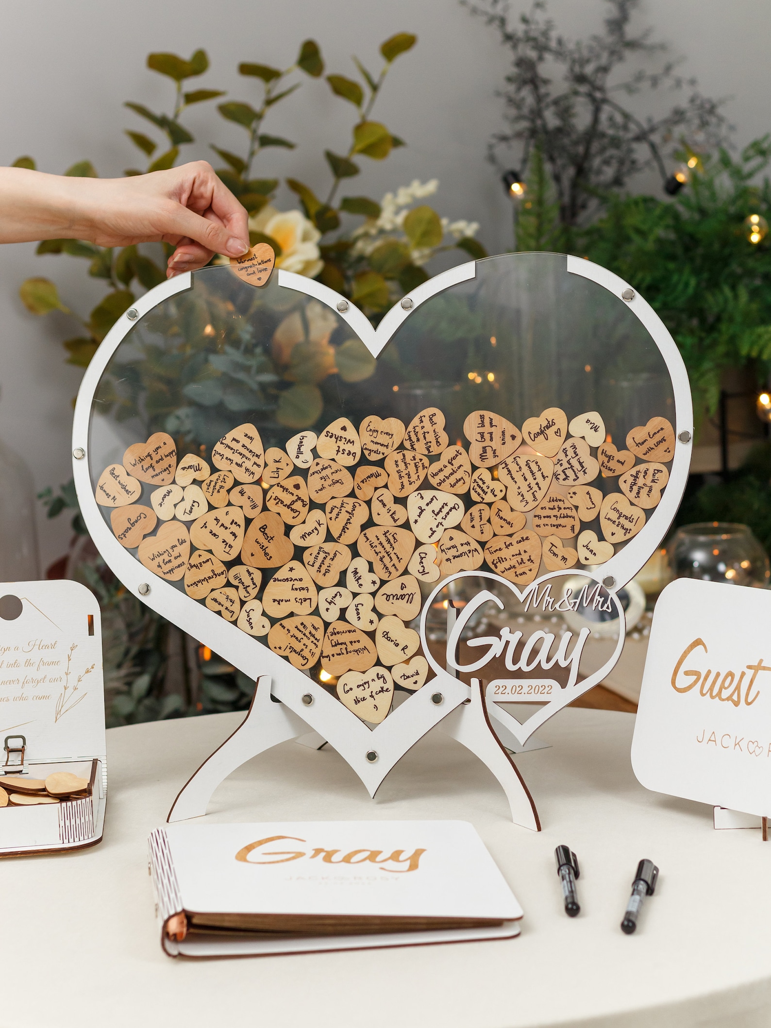 Wedding Guest Book Alternative Guest Book for Wedding Rustic - Etsy