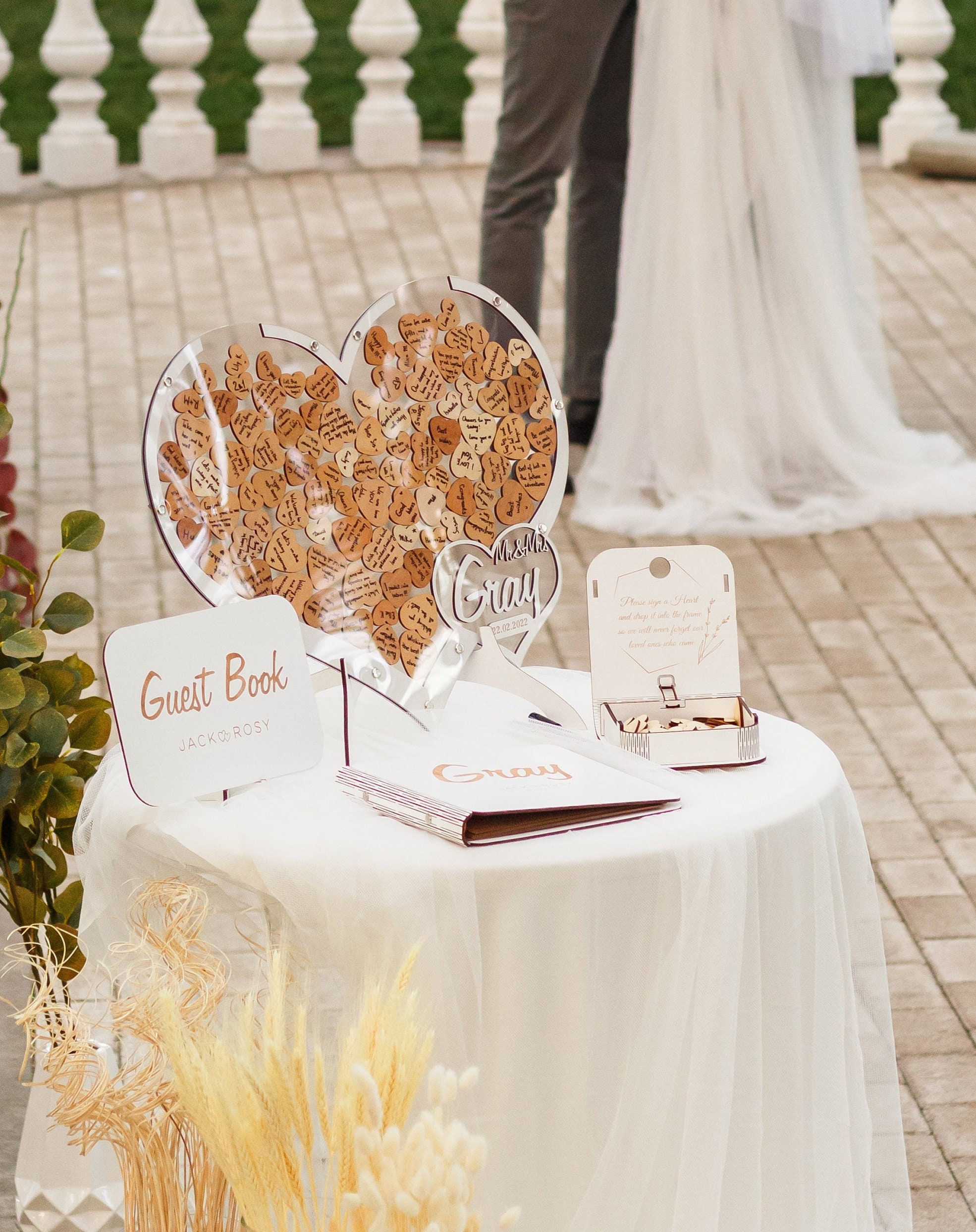 Wedding Guest Book Alternative Guest Book Drop Box | Etsy