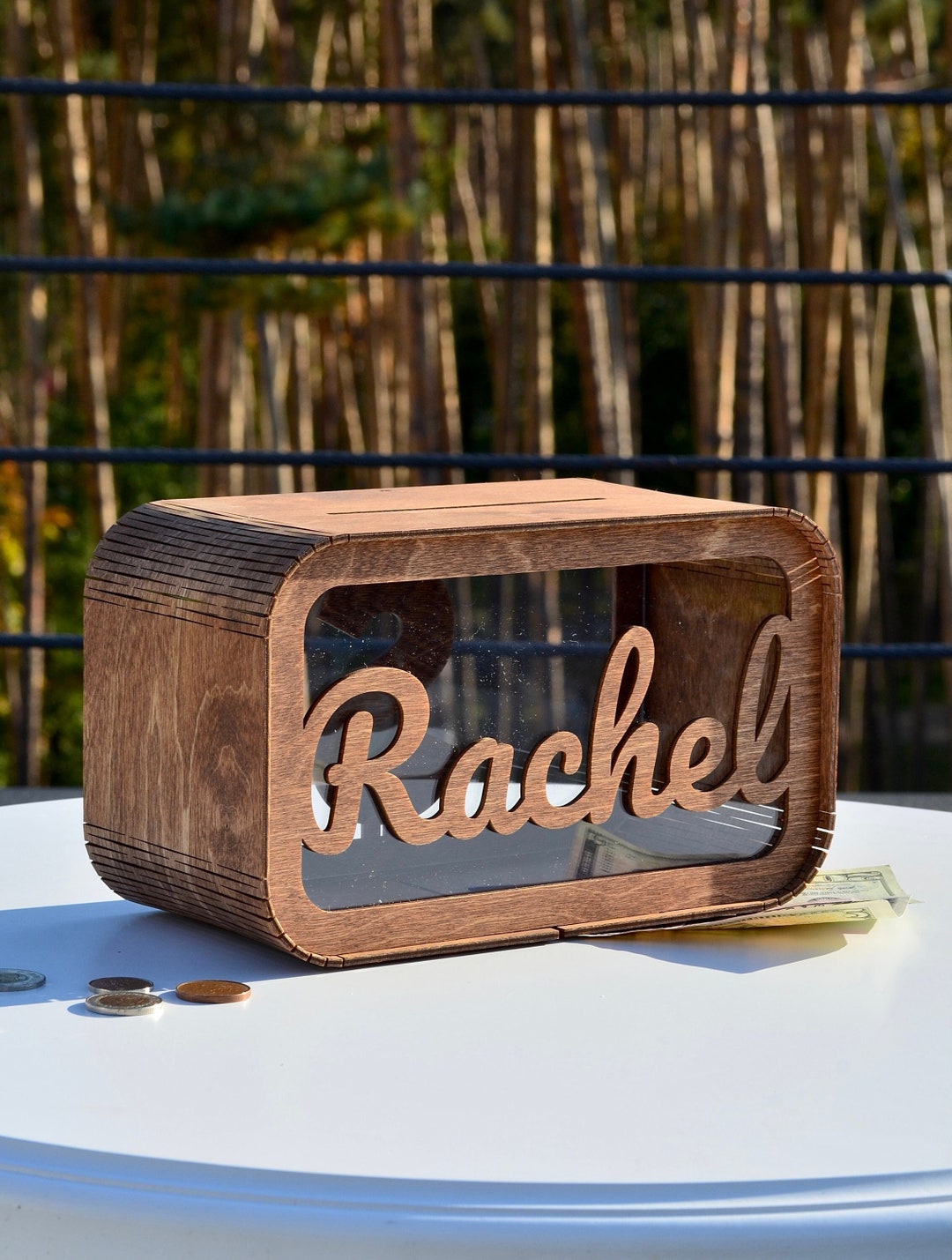 Personalised Gifts, Piggy Bank, Cash Box, Wooden Name Money Box, Gifts ...
