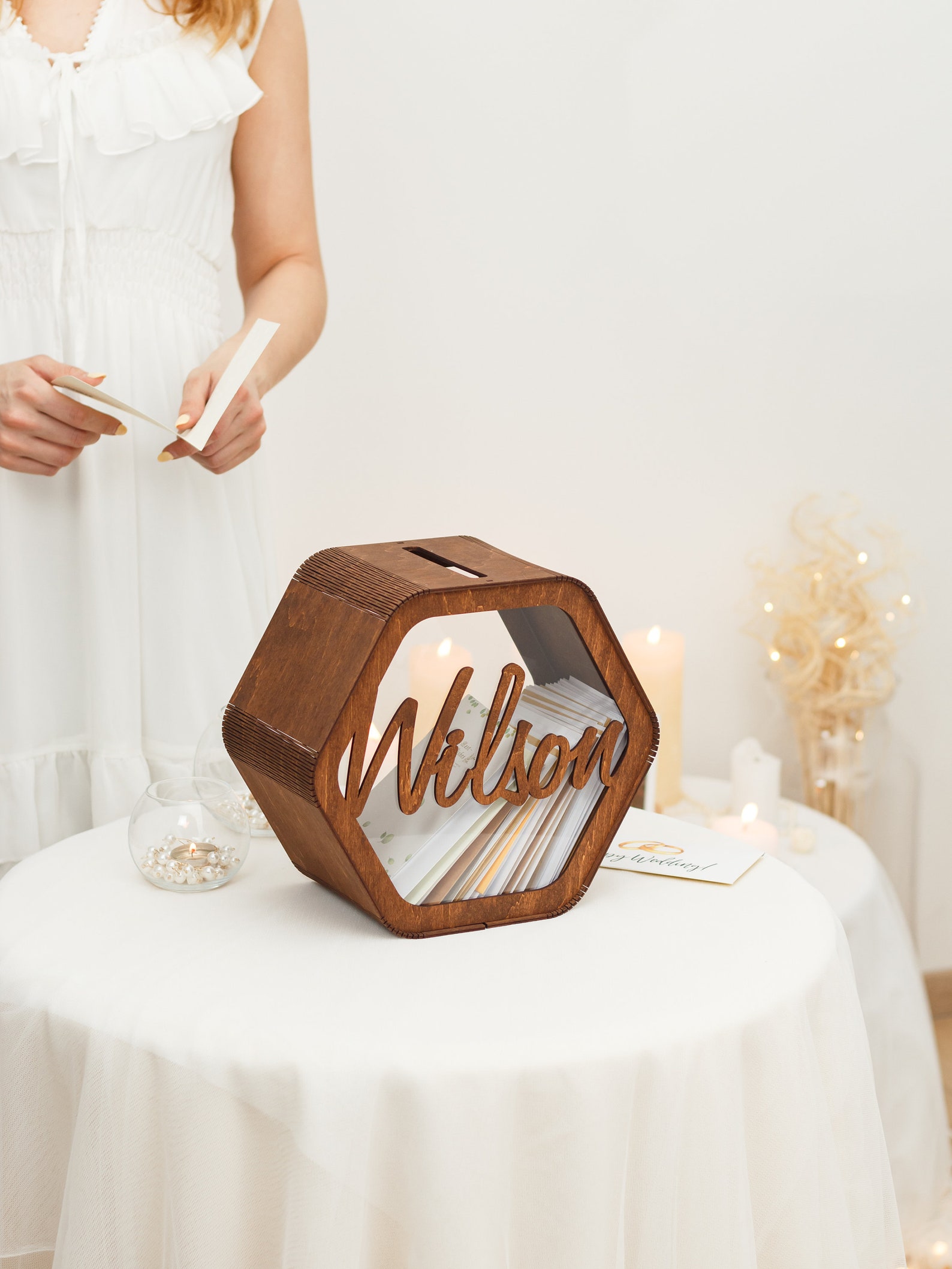 Personalized Wedding Card Box Card Box for Wedding Wooden | Etsy