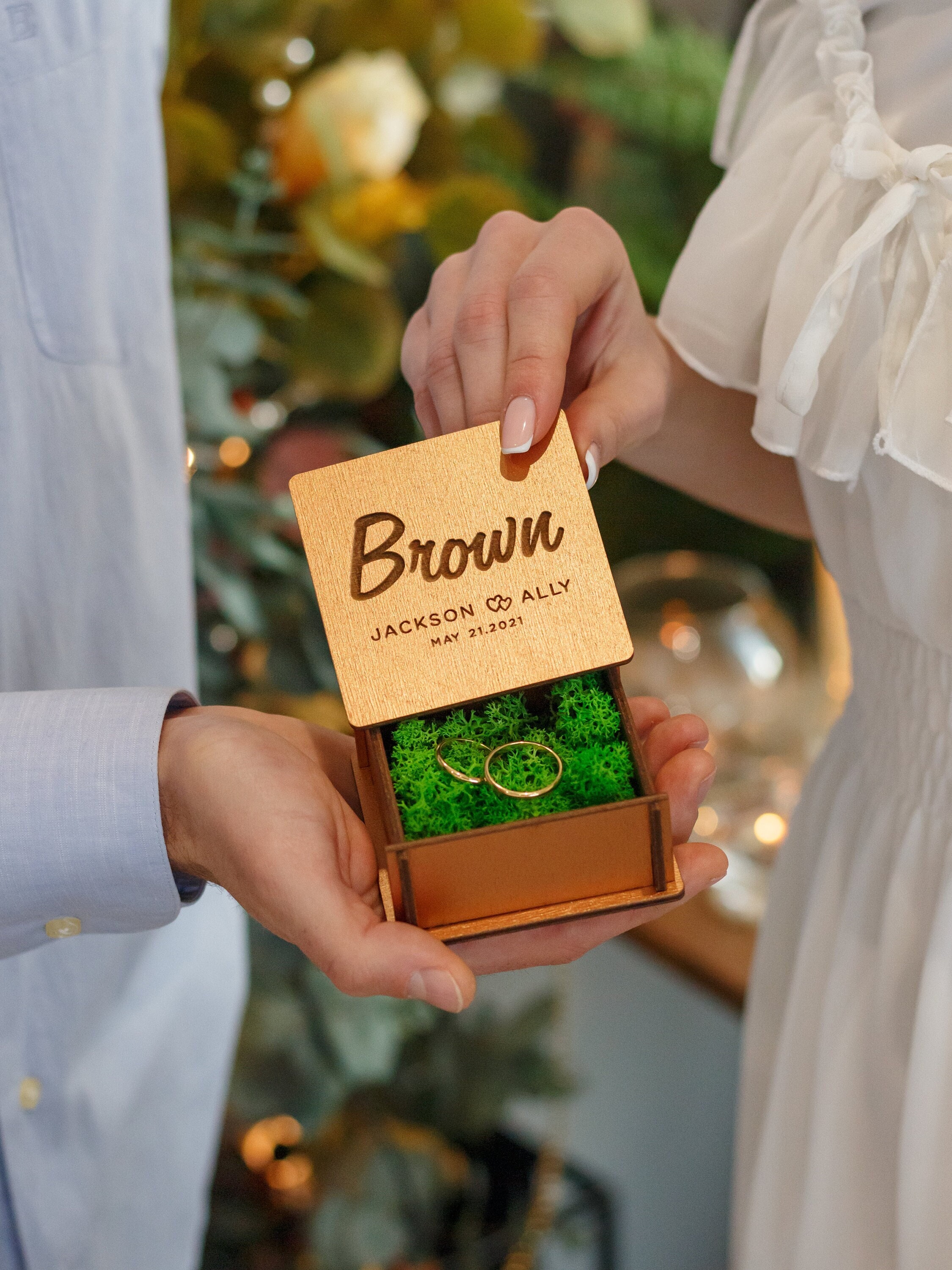 Ring Bearer Box, Personalized Ring Box for Wedding Ceremony, Wedding ...