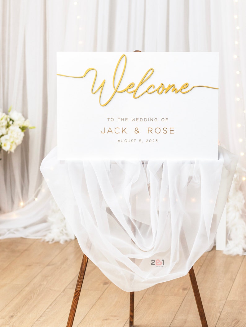 Welcome Wedding Sign - Rustic Wedding Décor - Bridal Shower Welcome ...