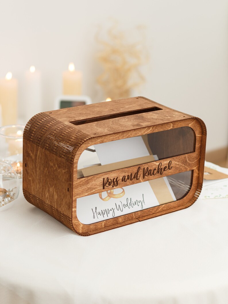 Personalized Wedding Card Box Keepsake Box Wooden Envelope | Etsy