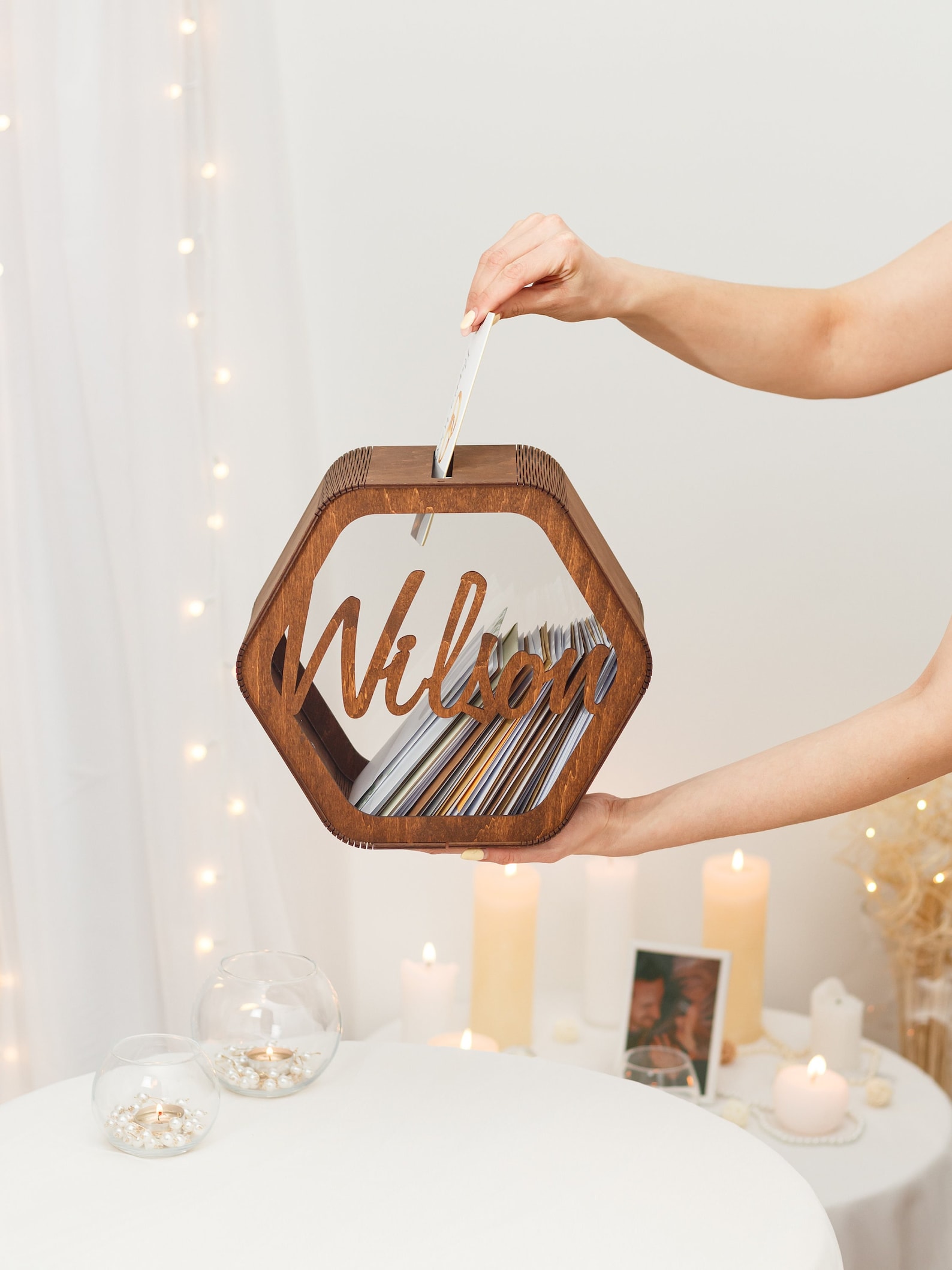 Personalized Wedding Card Box Card Box for Wedding Wooden - Etsy