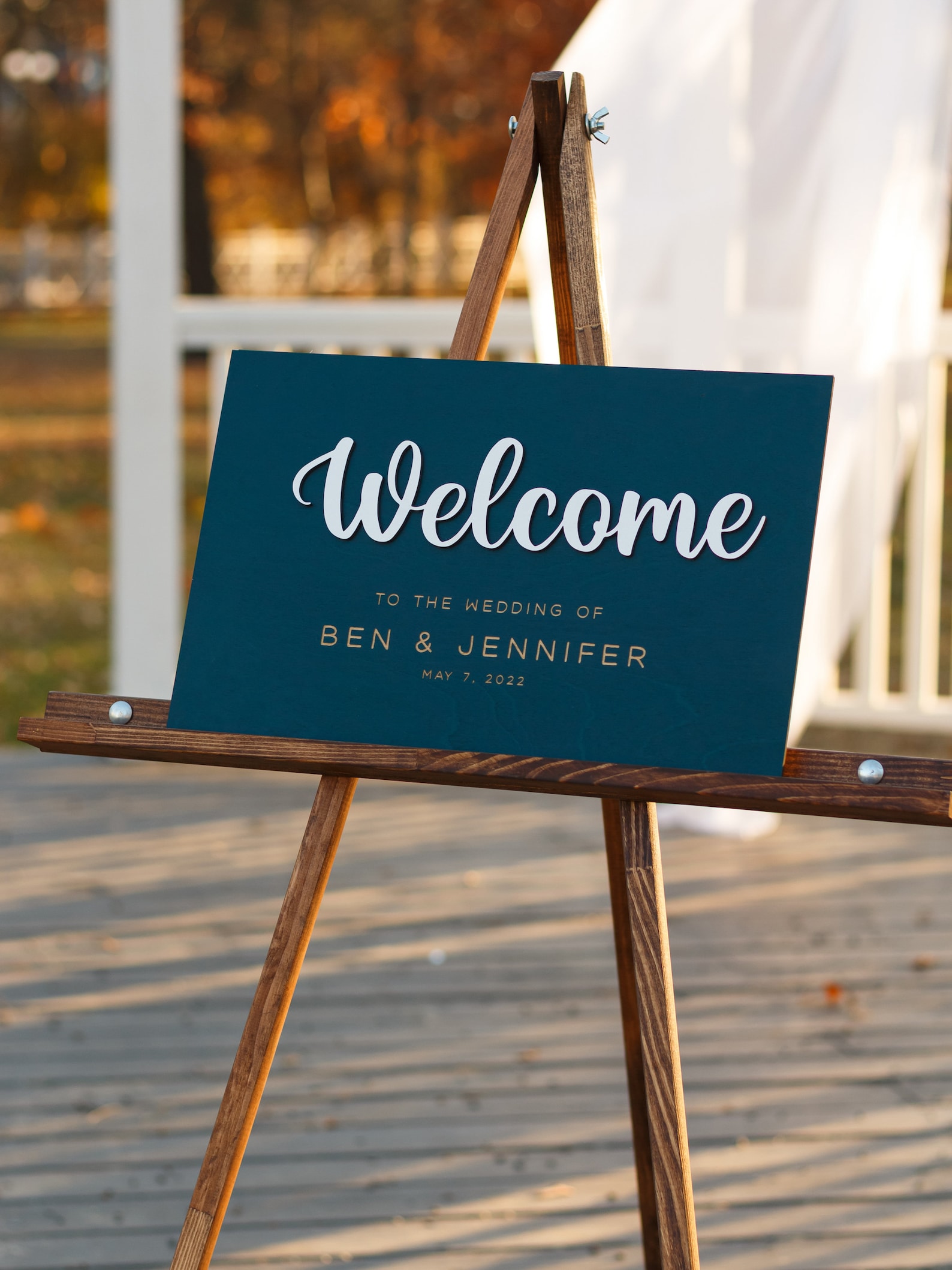 Wedding Welcome Sign, Personalized Welcome Board, Wooden Wedding Sign ...