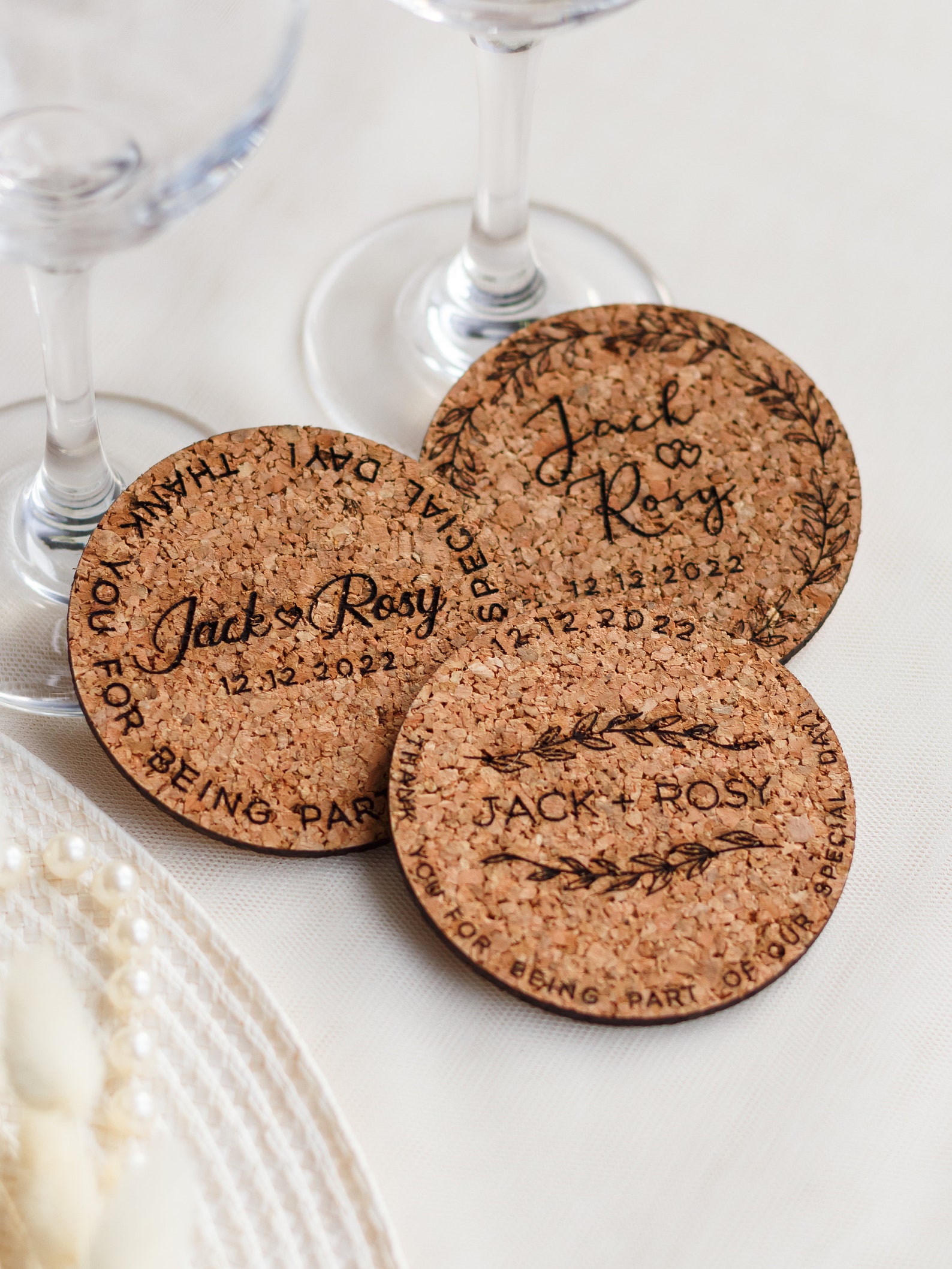 Personalized Wedding Favors, Wedding Gifts for Guests, Engraved Cork ...
