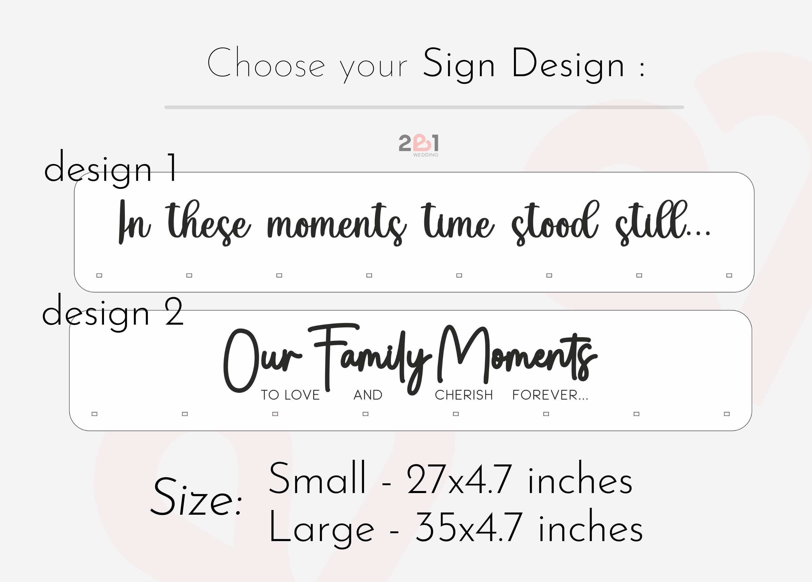 Our Family Moments Sign Wood, in These Moments Picture Frame Valentines ...