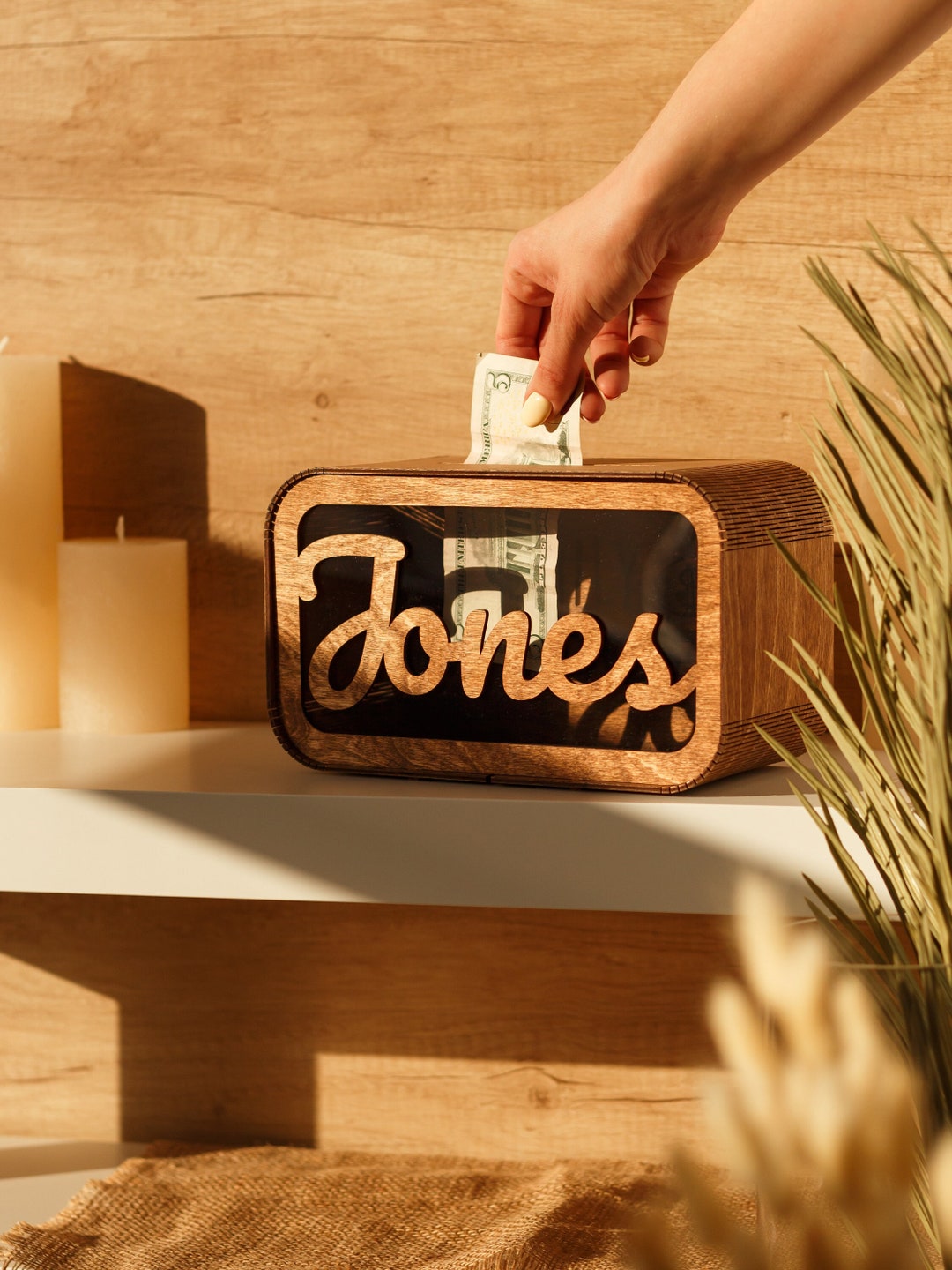 Personalized Wedding Gift, Piggy Bank, Family Gift, Cash Box, Gift for ...