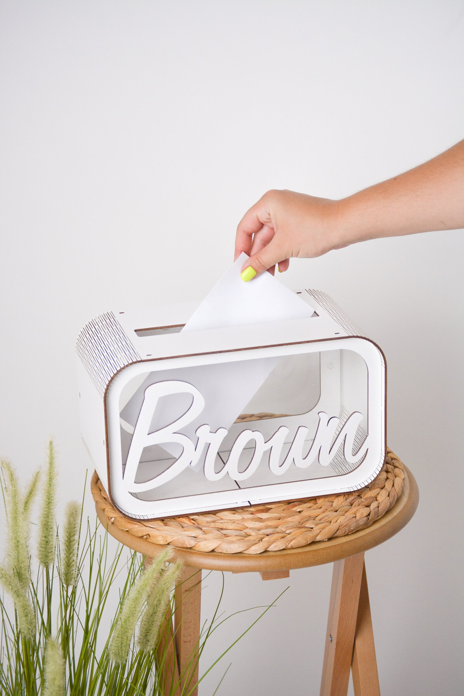 Wedding Card Box Personalized Money Box for Wedding Wood | Etsy