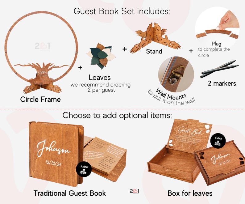 Wedding Guest Book Alternative Family Tree Sign Wood Decor 2b1wedding ...